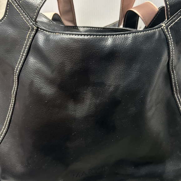 Mary Kay | Bags | Mary Kay Black Leather Tote Bag | Poshmark